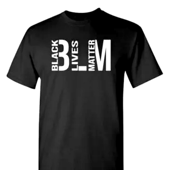 Gildan | Shirts | Black Regular Fit T Shirt Blm Gift Shirt Graphic Tee ...